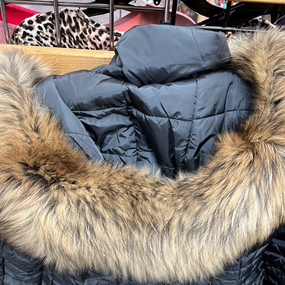 1 Madison | Jackets & Coats | Nwt Madison Luxe Dyed Blue Detachable Fox ...